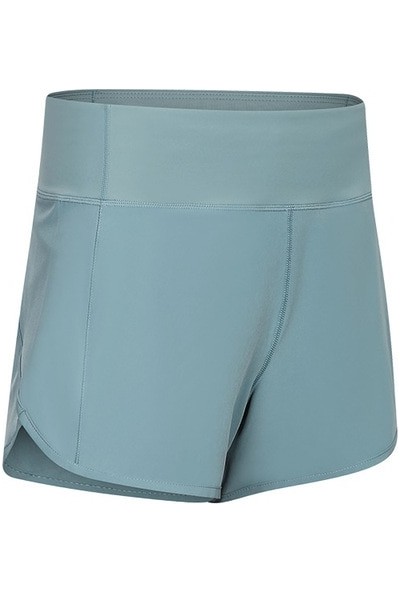 Lanbo Kadın Kısa Yoga Şortu - Mavi (Yurt Dışından)