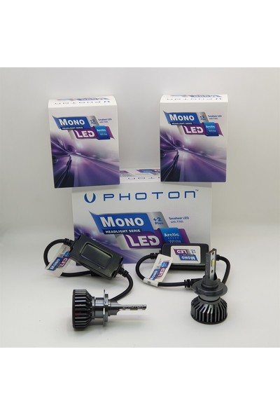 Photon Mono H7 LED Xenon 9000LM 12V LED Headlight Şimşek Etkili Xenon LED Photon Mono H7 LED Xenon 9000LM 12V LED Headlight Şimşek Etkili Xenon LED