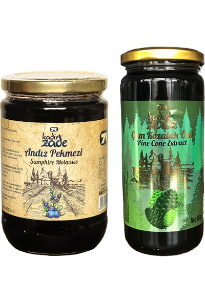 Kadirzade Andız Pekmezi 800 gr + Çam Kozalak Özü 650 gr