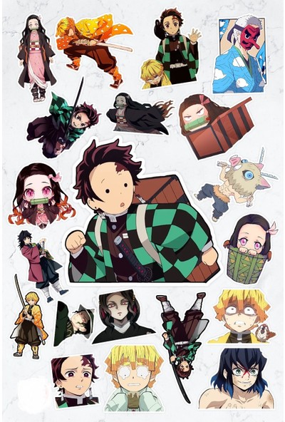Webcenter Kimetsu No Yaiba Demon Slayer Iblis Keser Anime Sticker Paketi (20 Adet) Webcenter Kimetsu No Yaiba Demon Slayer Iblis Keser Anime Sticker Paketi (20 Adet)