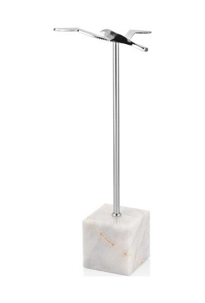 Seta Bianca Evza Mermer Beyaz Gümüş Kaideli Uçan Kuş Dekor 33 cm Seta Bianca Evza Mermer Beyaz Gümüş Kaideli Uçan Kuş Dekor 33 cm