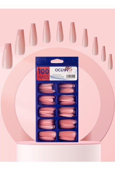 Ocean Balerin 100LÜ Takma Tırnak NO:232 Kesilebilir Törpülenebilir Oje Sürülebilir Ocean Balerin 100LÜ Takma Tırnak NO:232 Kesilebilir Törpülenebilir Oje Sürülebilir