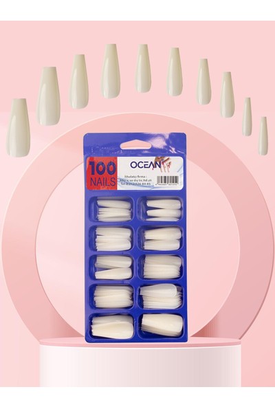 Ocean Balerin 100LÜ Takma Tırnak NO:232 Kesilebilir Törpülenebilir Oje Sürülebilir Ocean Balerin 100LÜ Takma Tırnak NO:232 Kesilebilir Törpülenebilir Oje Sürülebilir