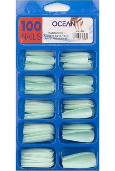 Ocean Balerin 100LÜ Takma Tırnak NO:232 Kesilebilir Törpülenebilir Oje Sürülebilir