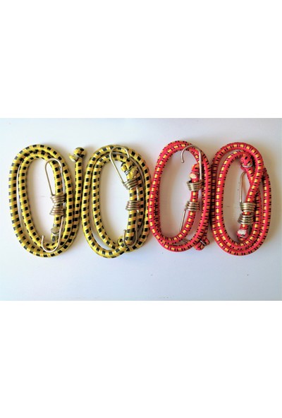 Bagaj Lastiği x 4 Adet Sarı-Kırmızı