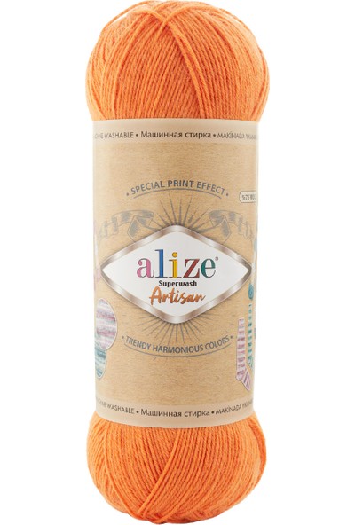 Alize Süperwash Artisan 336 Açık Oranj Alize Süperwash Artisan 336 Açık Oranj