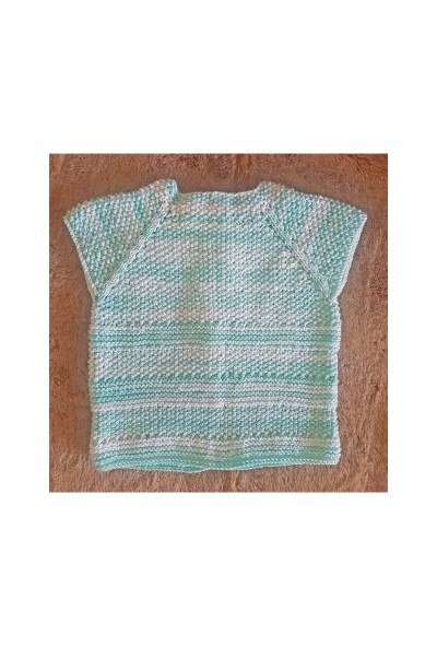 She's WorkShop El Örgüsü Ebruli 5 Ay - 1 Yaş Erkek Bebek Hırkası