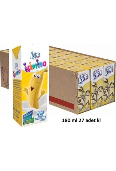 Içim Içimino Muzlu Süt 180 ml x 27