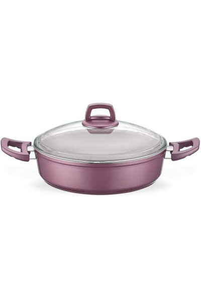 Schafer Eco Granit 28 cm Basık Tencere Gri Pembe Schafer Eco Granit 28 cm Basık Tencere Gri Pembe