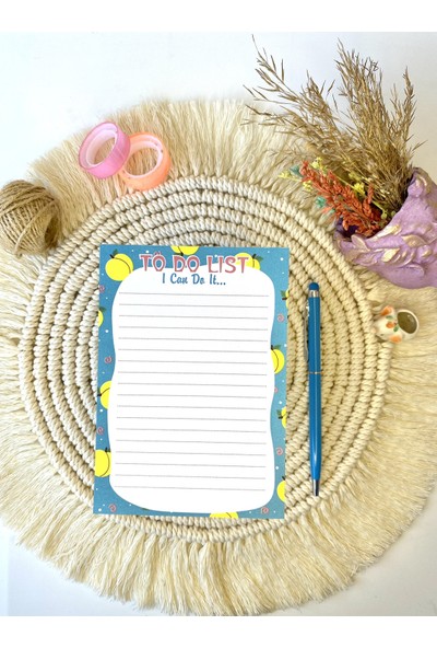 Aşktan Basım Hizmetleri Şeftali Todo List Note Pad Bloknot 10X14 cm Aşktan Basım Hizmetleri Şeftali Todo List Note Pad Bloknot 10X14 cm