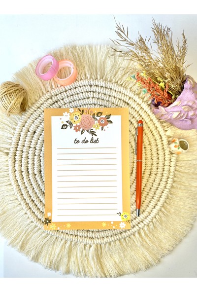 Aşktan Basım Hizmetleri Çiçek Bloknot 10X14 cm Aşktan Basım Hizmetleri Çiçek Bloknot 10X14 cm