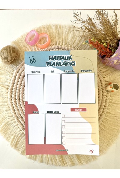 Aşktan Basım Hizmetleri A5 Haftalık Planlayıcı Bloknot Aşktan Basım Hizmetleri A5 Haftalık Planlayıcı Bloknot