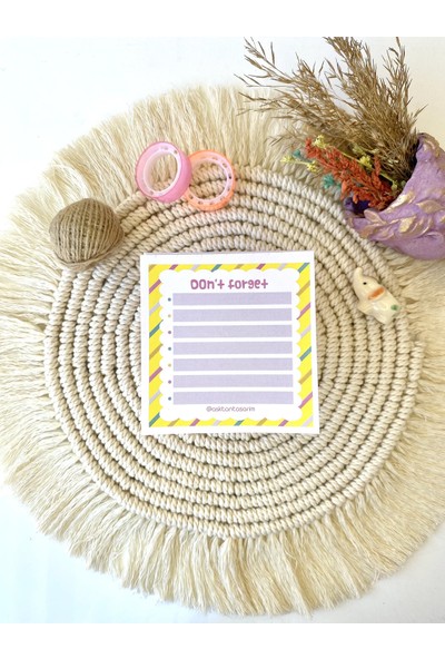 Aşktan Basım Hizmetleri Dont Forget Bloknot Notluk - 8x8 cm - 50 Sayfa Aşktan Basım Hizmetleri Dont Forget Bloknot Notluk - 8x8 cm - 50 Sayfa