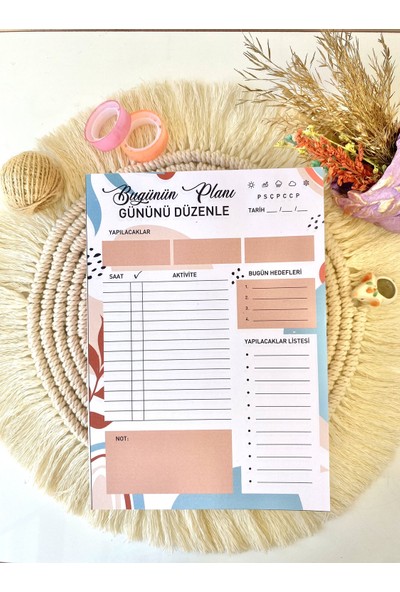 Aşktan Basım Hizmetleri Bugünün Planlayıcısı Bloknot 15X21 cm Aşktan Basım Hizmetleri Bugünün Planlayıcısı Bloknot 15X21 cm