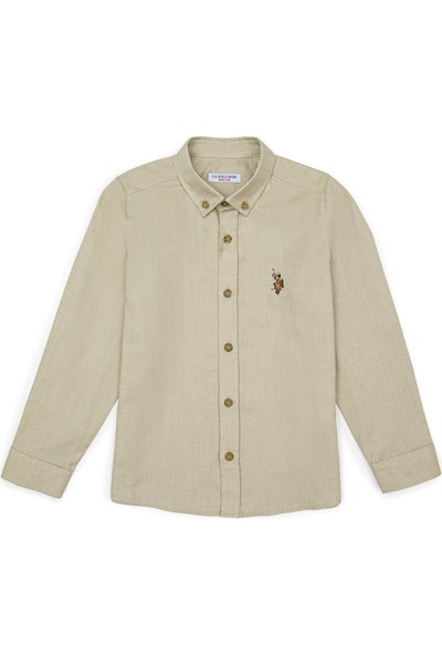 U.S. Polo Assn. Yeşil Gömlek Uzunkol Basic 50247649-VR111 U.S. Polo Assn. Yeşil Gömlek Uzunkol Basic 50247649-VR111