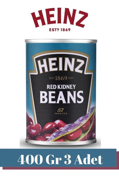 Meksika Kırmızı Fasulye 400 gr x 3