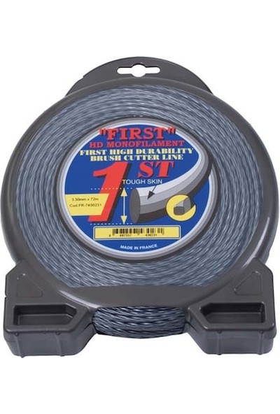 Misina 3.3mm 72M Gri Burgulu Fırst