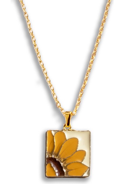 Lil'adore Papatya Tablo Gold Kolye Lil'adore Papatya Tablo Gold Kolye