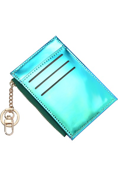 Catteo Kadınlar Için Anahtarlıklı Kartlık Cüzdan - Yeşil (Yurt Dışından)