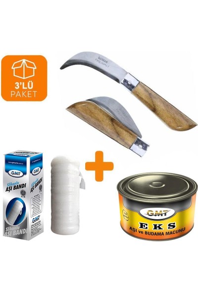 Bayram Aşı Bıçağı 22 cm No:3 + Aşı Macunu + Aşı Bandı (3'lü Paket) Bayram Aşı Bıçağı 22 cm No:3 + Aşı Macunu + Aşı Bandı (3'lü Paket)