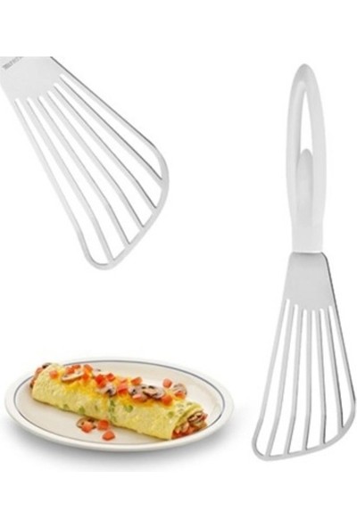 Omlet Krep Spatulası Balerin Saplı Metal Krep Omlet Çevirici Omlet Krep Spatulası Balerin Saplı Metal Krep Omlet Çevirici