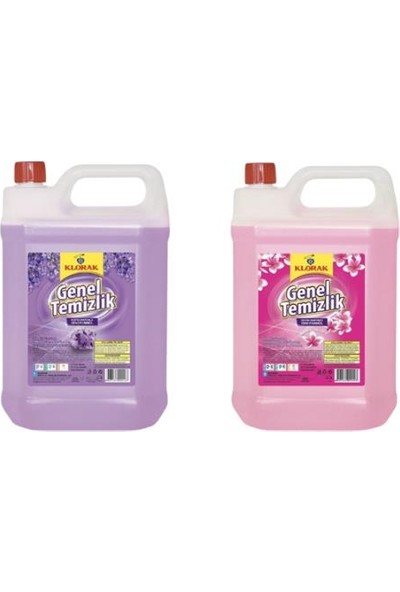 Klorak Yüzey Temizleyici Lavanta+Bahar Çiçekleri 2 Li Set