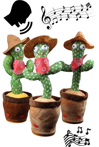 UGL Shop Kaktüs Oyuncak Ses Kayıtlı Müzikli UGL Shop Kaktüs Oyuncak Ses Kayıtlı Müzikli