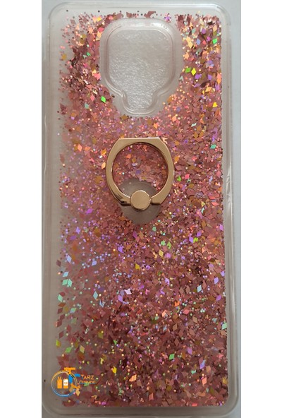 Tarzcebimde Xiaomi Note 9 Pro Kamera Lens Korumalı Simli Yüzüklü (Parmaklık Aparatlı) Kılıf