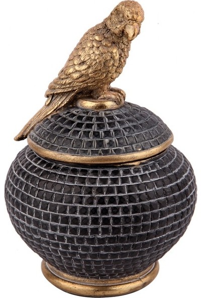 Kokosh Home Polyester Kuş Kapaklı Küp 22,5 cm