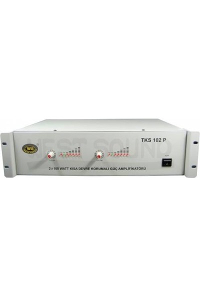 West Sound Tks 102 2X100 P Watt Güç Amplifikatör West Sound Tks 102 2X100 P Watt Güç Amplifikatör