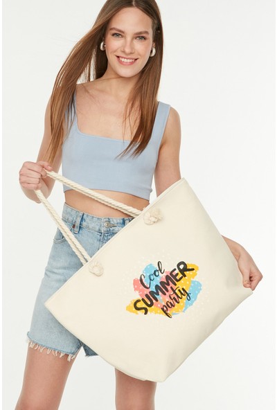 C&city Plaj Çantası Y8670-18 Çok Renkli