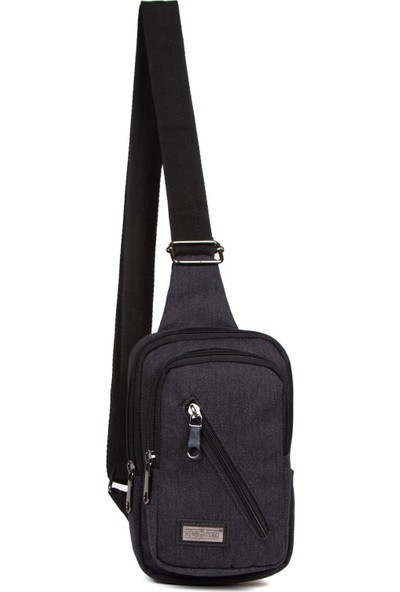 Torz Kanvas Erkek Çapraz Göğüs Çantası Fermuarlı Omuz Mini Sırt Erkek Çanta