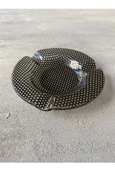 Zigo Glass Kliun Siyah Cam Küllük - 12,5 cm