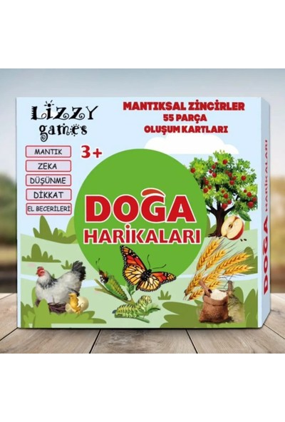 Lizzy Games Doğa Harikaları Mantıksal Zincirler Oluşum Sıralama Kartları Çocuk Puzzle Lizzy Games Doğa Harikaları Mantıksal Zincirler Oluşum Sıralama Kartları Çocuk Puzzle