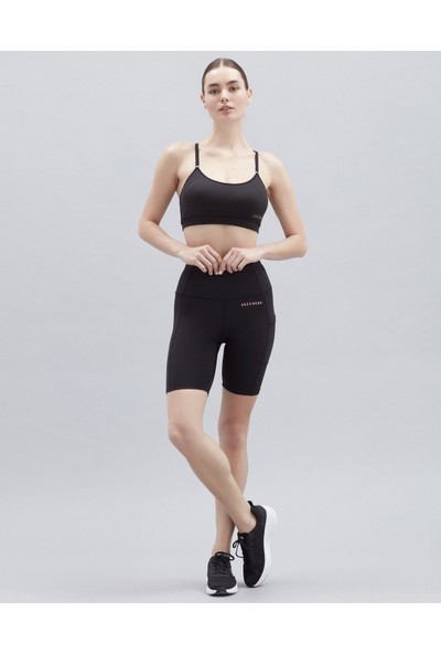 Skechers W Biker Legging Kadın Siyah Bisikletçi Taytı - S212214-001 Skechers W Biker Legging Kadın Siyah Bisikletçi Taytı - S212214-001