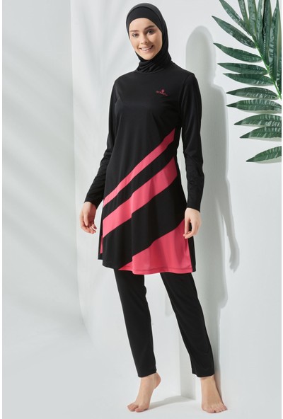 C&city Tam Kapalı Tesettür Mayo C11020 Siyah
