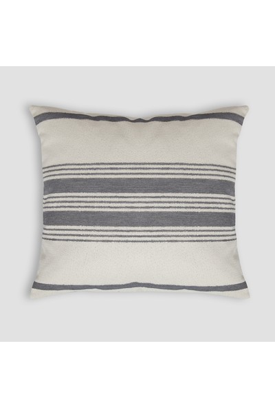 Sertex Home Krem Çizgi Desenli Kare Kırlent Sertex Home Krem Çizgi Desenli Kare Kırlent