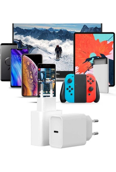 Apple iPad Air 2 20W Hızlı Şarj Qc 3.0 Şarj Başlığı +Kablo