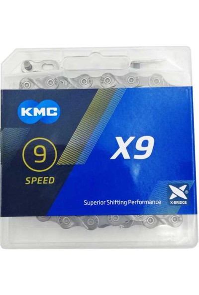 Kmc Zincir X9 Gri 9 Vites Uyumlu Kutulu 114L