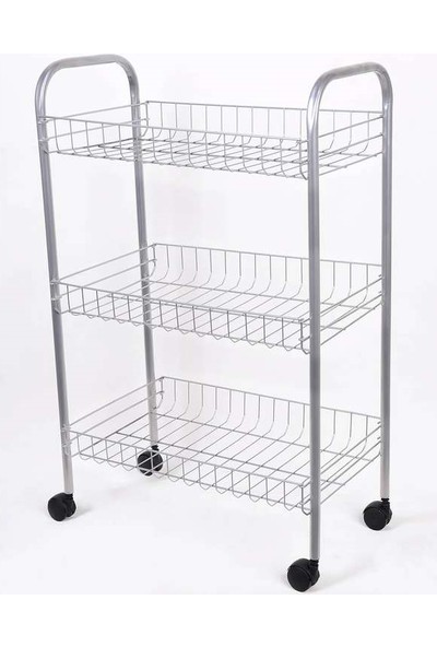 Metaltex Siena 3 Katlı Raf Gri