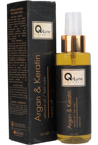 Q-Lune Cosmetic Q Lune Argan / Keratin & Havyar Bakım Yağı 100 ml Q-Lune Cosmetic Q Lune Argan / Keratin & Havyar Bakım Yağı 100 ml