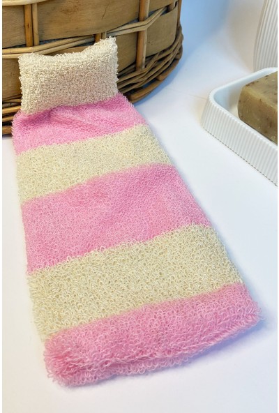 Pamuklu Banyo Eldiveni-Banyo Lifi-Yüz ve Vücut Kesesi