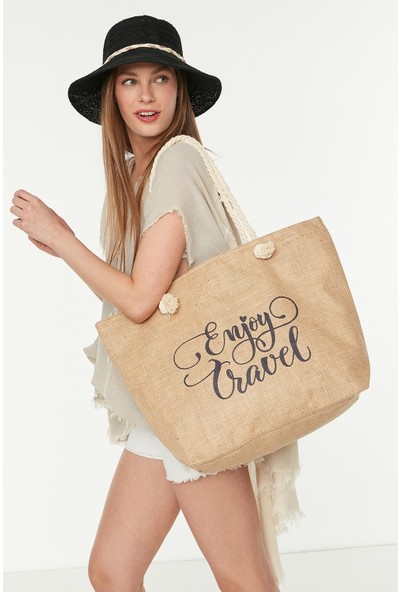 C&city Plaj Çantası Y8670-17 Çok Renkli