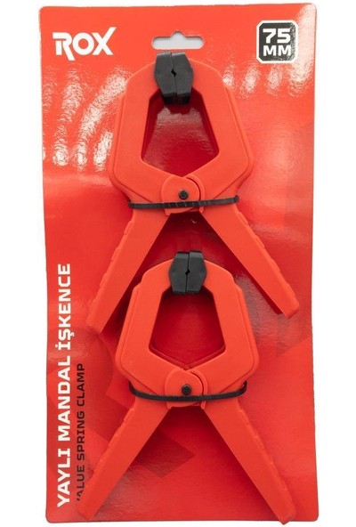 Rox 0149 Yaylı Mandal Tip Kıskaç Işkence 75 mm (2 Li)