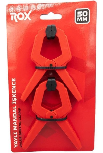 Rox 0148 Yaylı Mandal Tip Kıskaç Işkence 50 mm (2 Li)