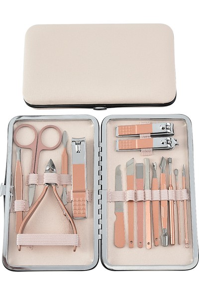 Douler Gül Altın Paslanmaz Çelik Tırnak Makası Seti Dekorasyon Ayak Kesici Tırnak Makası Cımbız 18 Parça Set Nail Art Araçları Douler Gül Altın Paslanmaz Çelik Tırnak Makası Seti Dekorasyon Ayak Kesici Tırnak Makası Cımbız 18 Parça Set Nail Art Araçları