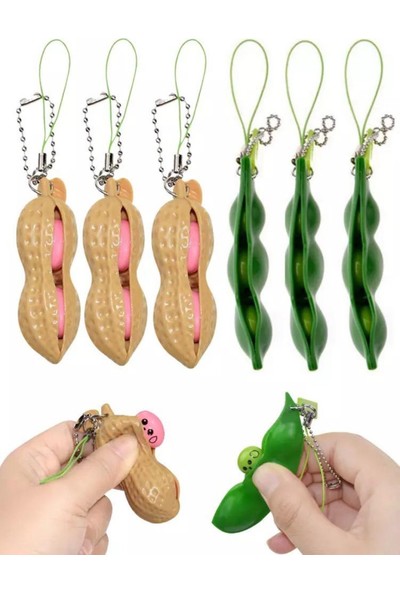 Roseroi Pop It 1 Adet Bezelye ve 1 Adet Fıstık Anahtarlık Ikili Set Popit Oyuncak Roseroi Pop It 1 Adet Bezelye ve 1 Adet Fıstık Anahtarlık Ikili Set Popit Oyuncak