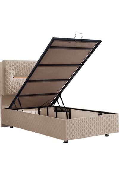 Setay Astra Tek Kişilik Baza Başlık Seti, Bej