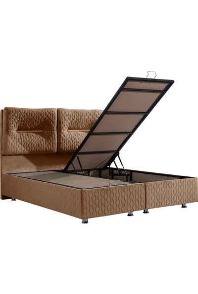 Setay Astra Çift Kişilik Baza Başlık Seti, Kahverengi Setay Astra Çift Kişilik Baza Başlık Seti, Kahverengi