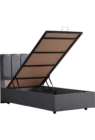 Setay Defne Tek Kişilik Baza Başlık Seti, Gri